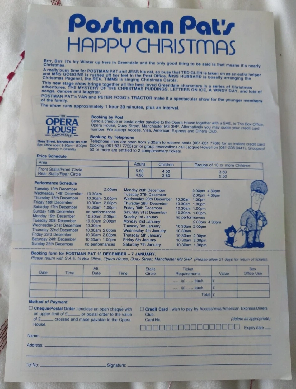 Postman Pat's Happy Christmas 1988 | Postman Pat Wiki | Fandom