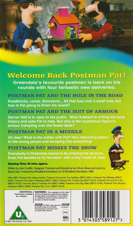 Postman Pat and the Hole in the Road (VHS) | Postman Pat Wiki | Fandom