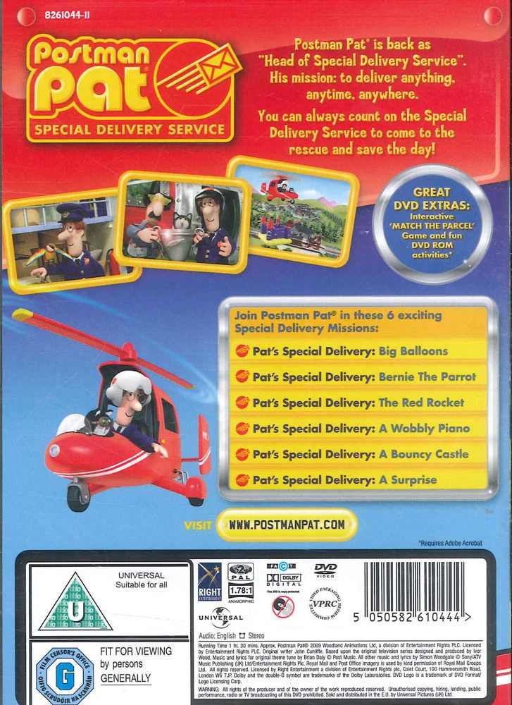 Postman Pat to the Rescue (DVD) | Postman Pat Wiki | Fandom