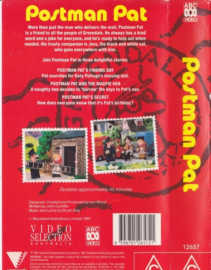 Postman Pat's Secret (Australian VHS) | Postman Pat Wiki | Fandom