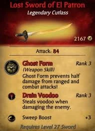 Potco Legendary Weapons