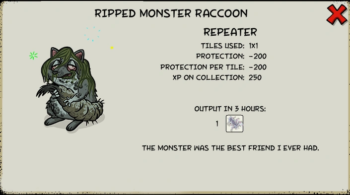 Ripped Monster Raccoon | Pot Farm Wiki | Fandom