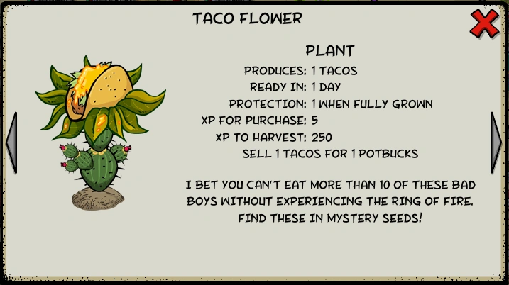 Taco Flower | Pot Farm Wiki | Fandom