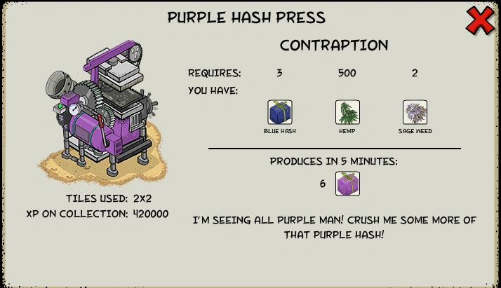 Purple Hash Press | Pot Farm Wiki | Fandom