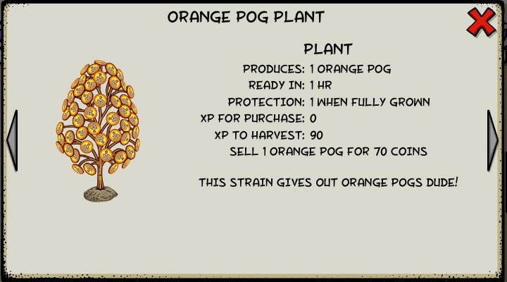 Orange Pog Plant | Pot Farm Wiki | Fandom