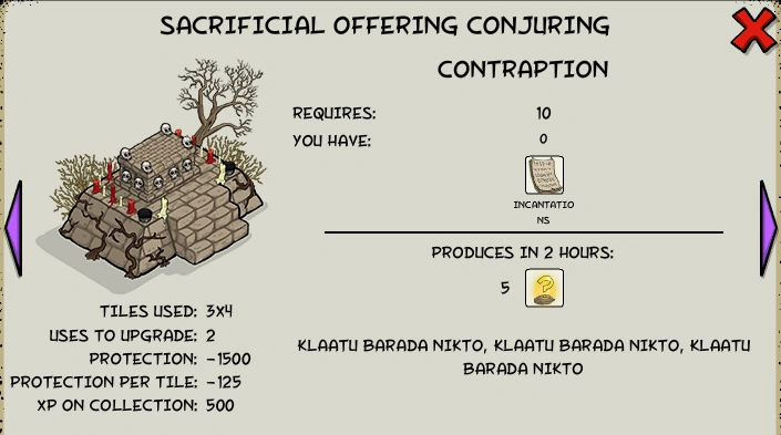 Sacrificial Offering Conjuring | Pot Farm Wiki | Fandom