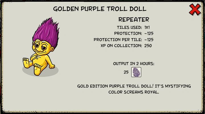 Golden Purple Troll Doll | Pot Farm Wiki | Fandom