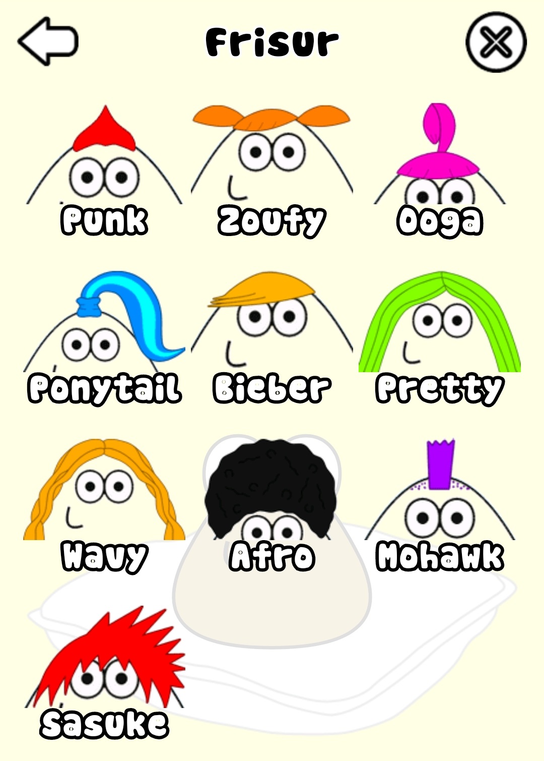 Frisur | Pou Wiki | Fandom