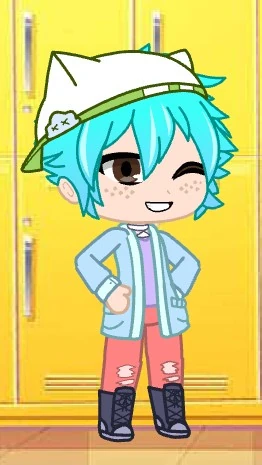 Cyan Hair Male Student | PowerGirls Wiki | Fandom