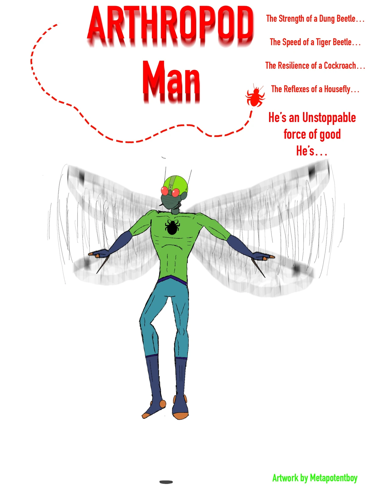 User blog:Metapotentboy1209/My OC; Arthropod Man | Superpower Wiki | Fandom