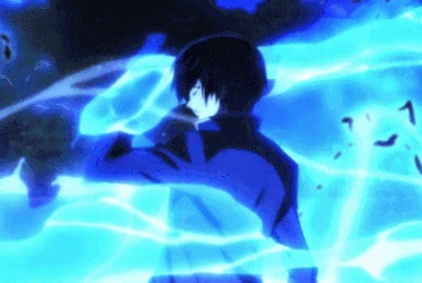 Anime Blue Fire Sword