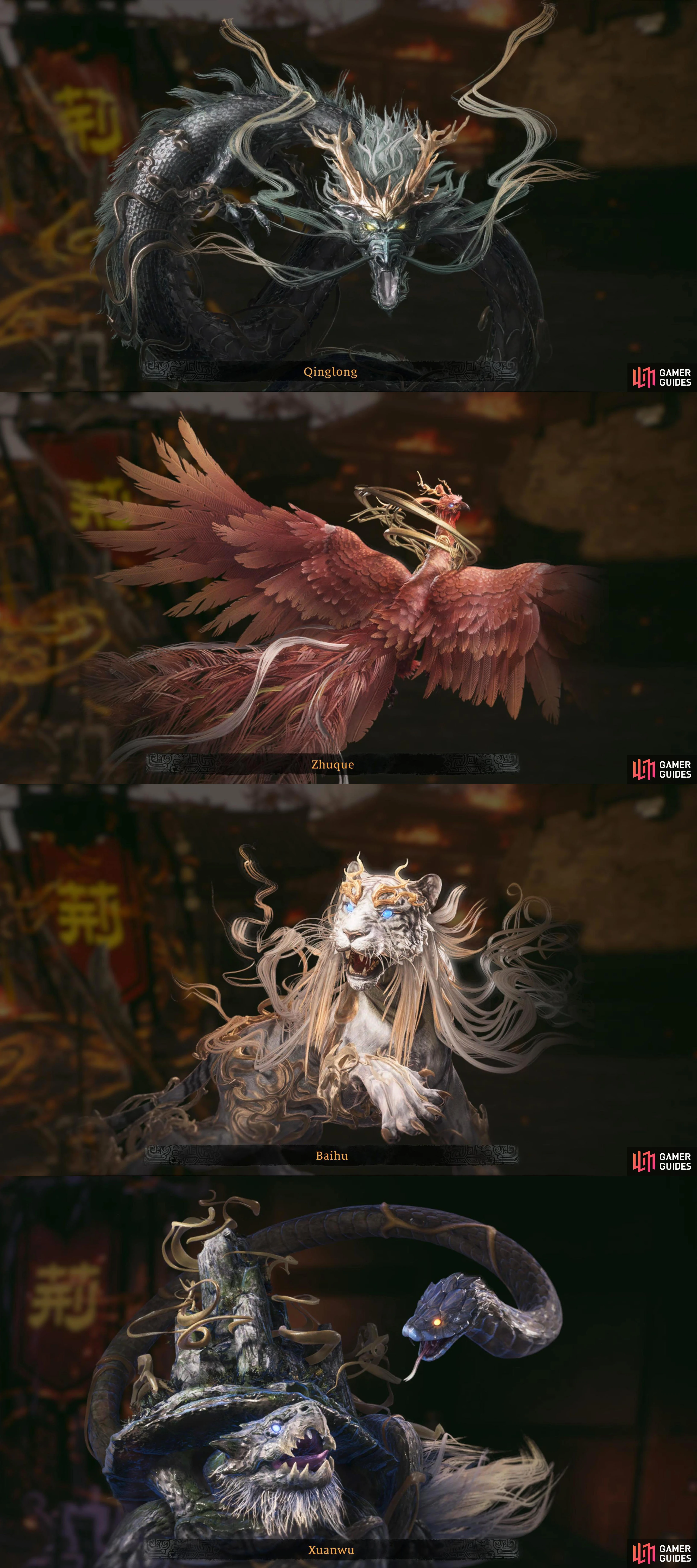 Byakko Suzaku Genbu Seiryu