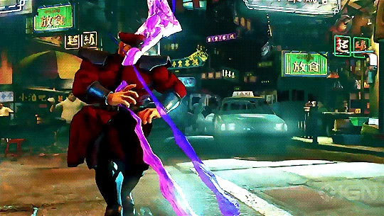 Bison Street Fighter Gif