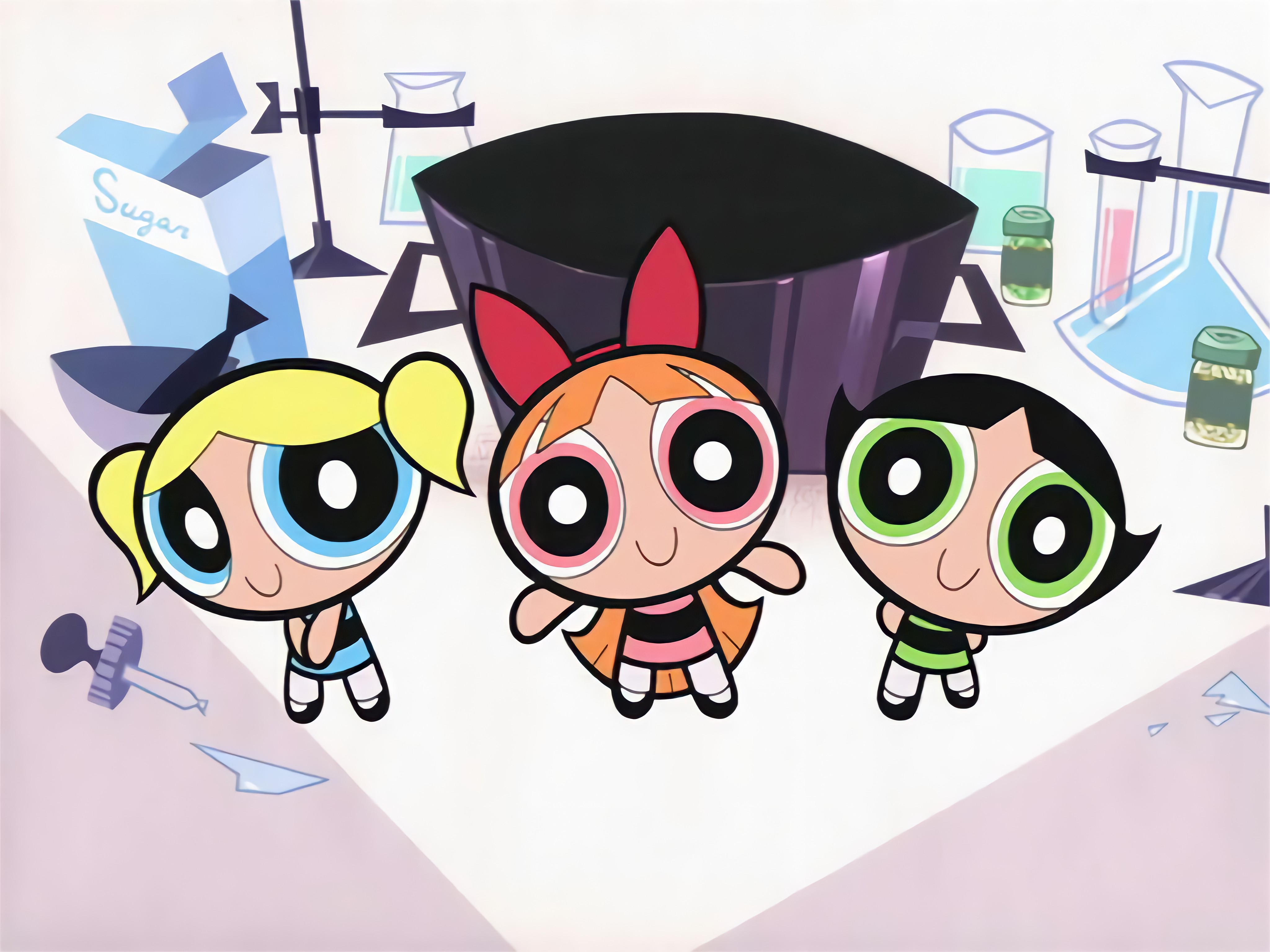 Black And White Powerpuff Girls