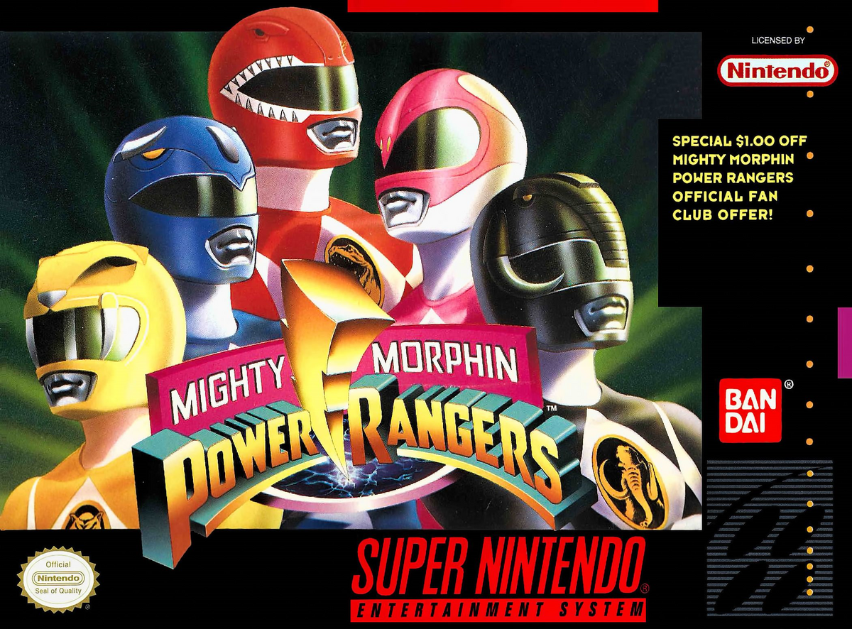 Mighty Morphin Power Rangers SNES RangerWiki Fandom