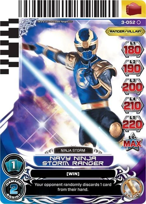 Power Rangers Ninja Storm Navy Thunder Ranger