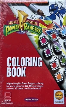 mighty morphin power rangers adult coloring book