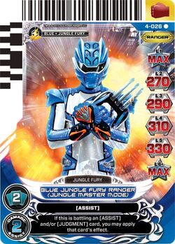 Power Rangers Jungle Fury Blue Ranger Jungle Master Mode