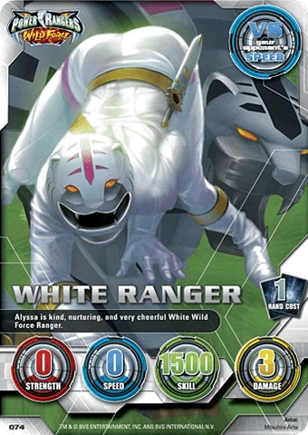 Power Rangers Wild Force White Tiger
