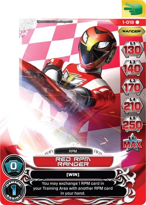 Red RPM Ranger (1-018) | PRACG Wiki | Fandom