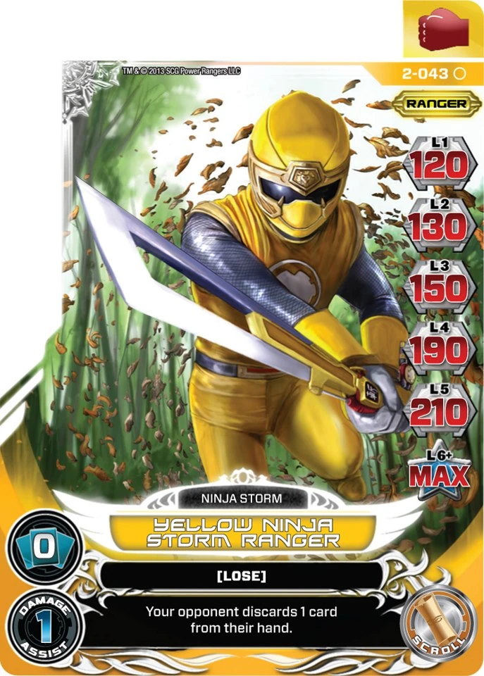 Yellow Ninja Storm Ranger (2-043) | PRACG Wiki | Fandom