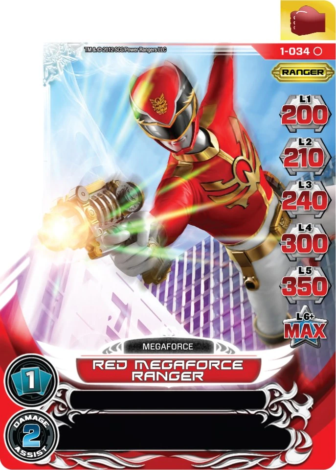 Red Megaforce Ranger (1-034) | PRACG Wiki | Fandom