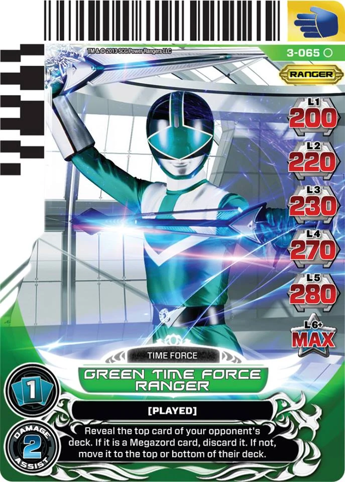 Green Time Force Ranger (3-065) | PRACG Wiki | Fandom