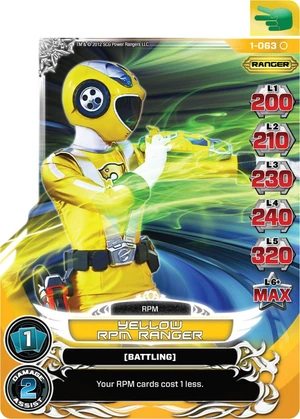 Yellow RPM Ranger (1-063) | PRACG Wiki | Fandom