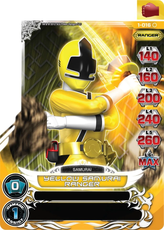 Yellow Samurai Ranger (1-016) | PRACG Wiki | Fandom