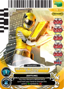 Yellow Megaforce Ranger (1-119) | PRACG Wiki | Fandom