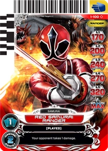 Red Samurai Ranger (1-100) | PRACG Wiki | Fandom