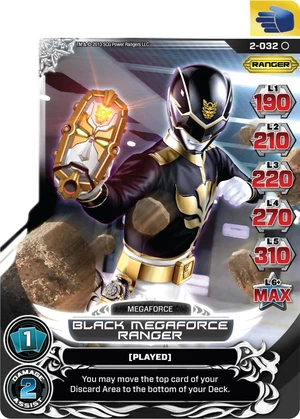 Black Megaforce Ranger (2-032) | PRACG Wiki | Fandom
