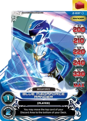Blue Megaforce Ranger (2-037) | PRACG Wiki | Fandom
