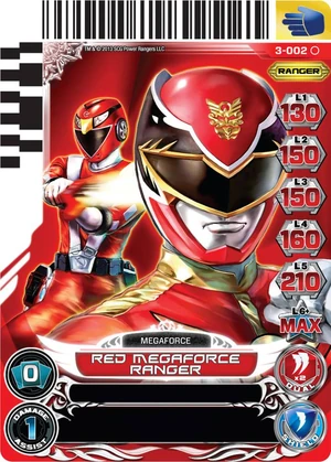 Red Megaforce Ranger (3-002) | PRACG Wiki | Fandom