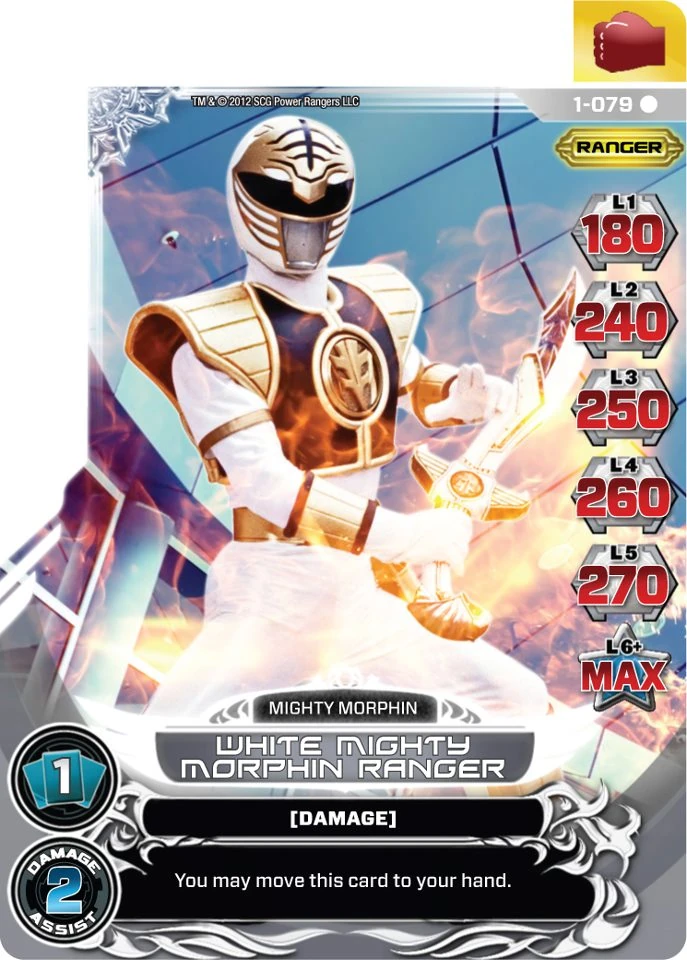 White Mighty Morphin Ranger (1-079) | PRACG Wiki | Fandom