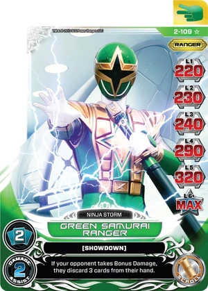 Green Samurai Ranger (2-109) | PRACG Wiki | Fandom