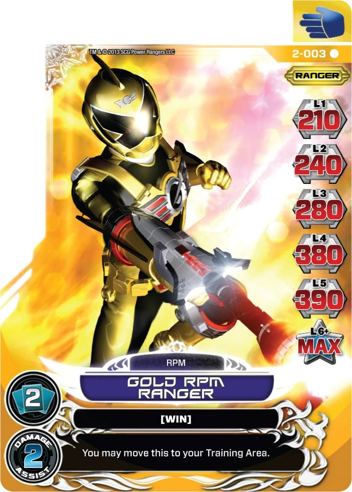 Gold RPM Ranger (2-003) | PRACG Wiki | Fandom