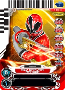 Red Samurai Ranger (1-091) | PRACG Wiki | Fandom