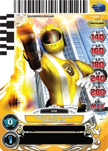 Yellow RPM Ranger (1-020) | PRACG Wiki | Fandom