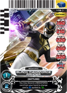 Black Megaforce Ranger (1-118) | PRACG Wiki | Fandom