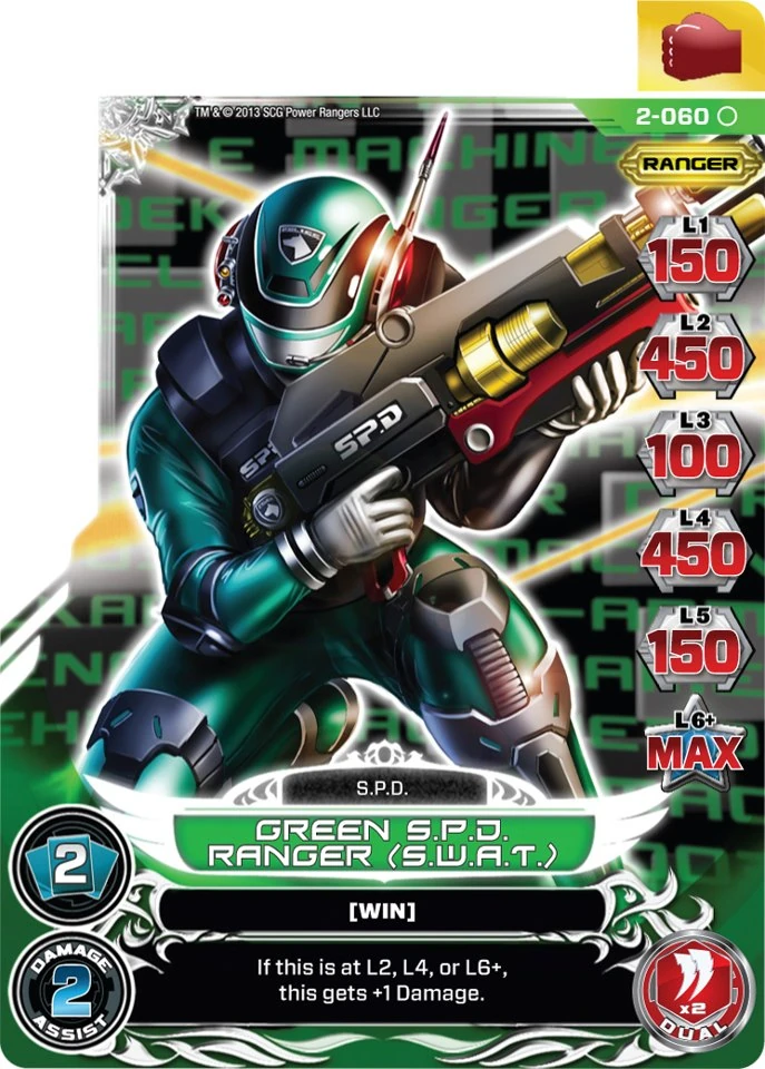 Green S.P.D. Ranger (S.W.A.T.) (2-060) | PRACG Wiki | Fandom