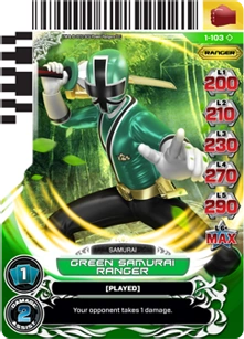 Green Samurai Ranger (1-103) | PRACG Wiki | Fandom