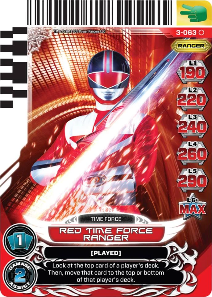 Red Time Force Ranger (3-063) | PRACG Wiki | Fandom