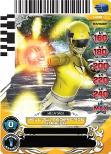 Yellow Megaforce Ranger (1-008) | PRACG Wiki | Fandom