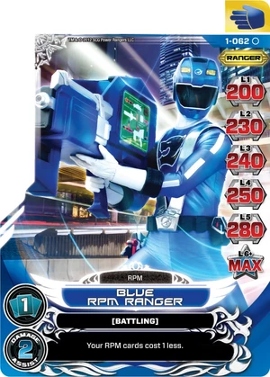Blue RPM Ranger (1-062) | PRACG Wiki | Fandom