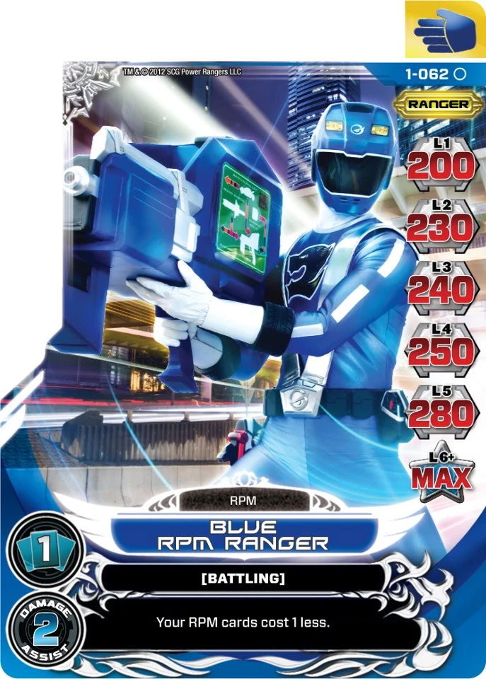 Blue RPM Ranger (1-062) | PRACG Wiki | Fandom