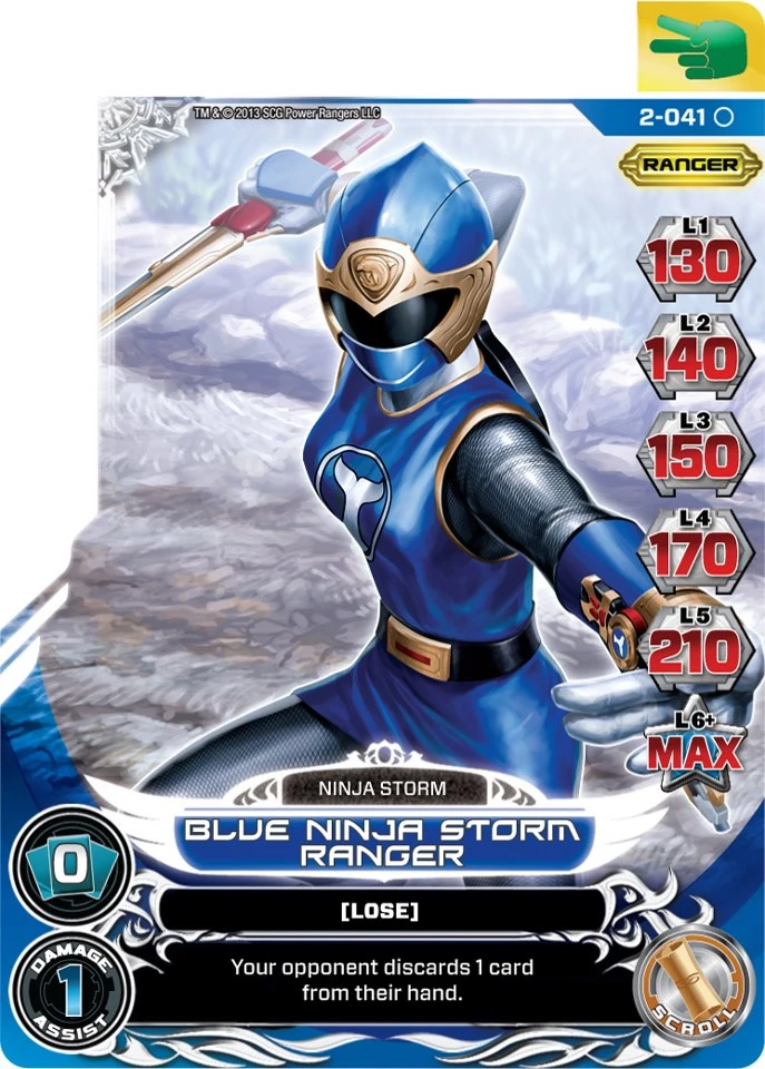 Blue Ninja Storm Ranger (2-041) | PRACG Wiki | Fandom