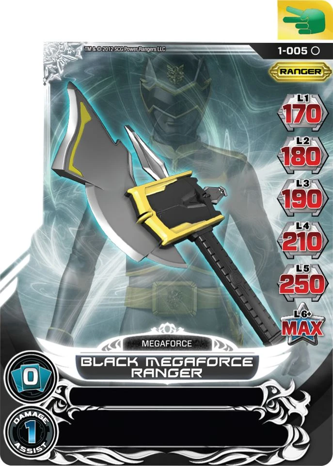 Black Megaforce Ranger (1-005) | PRACG Wiki | Fandom