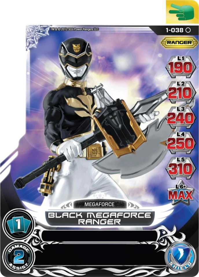 Black Megaforce Ranger (1-038) | PRACG Wiki | Fandom