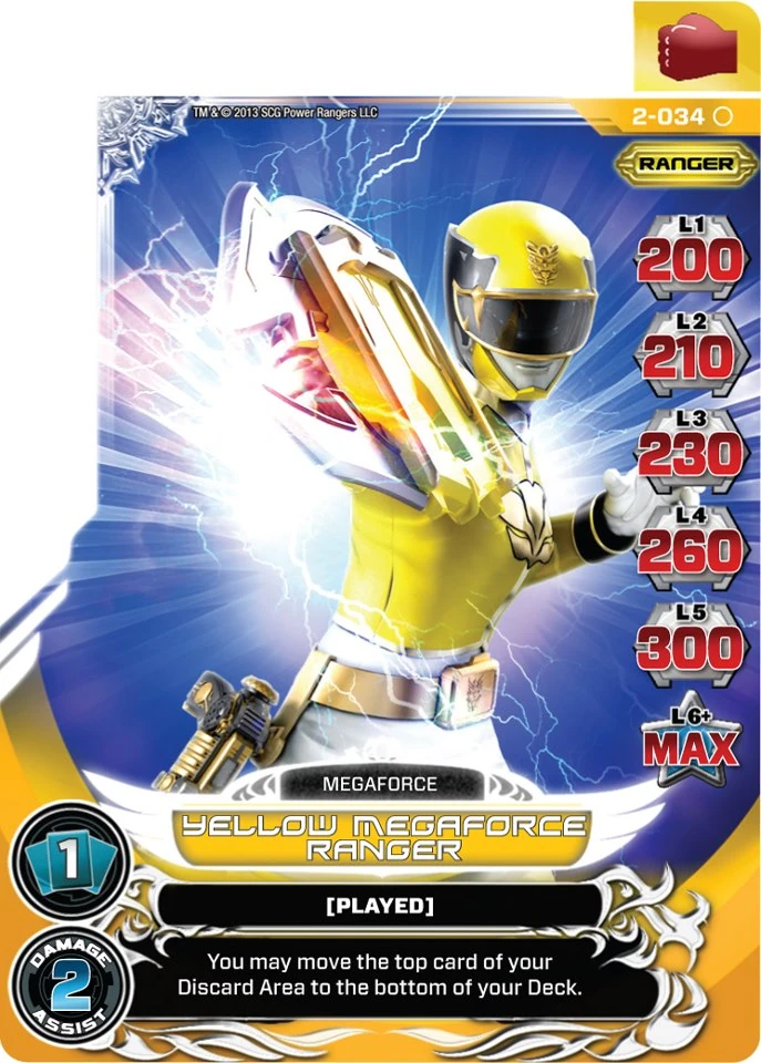 Yellow Megaforce Ranger (2-034) | PRACG Wiki | Fandom